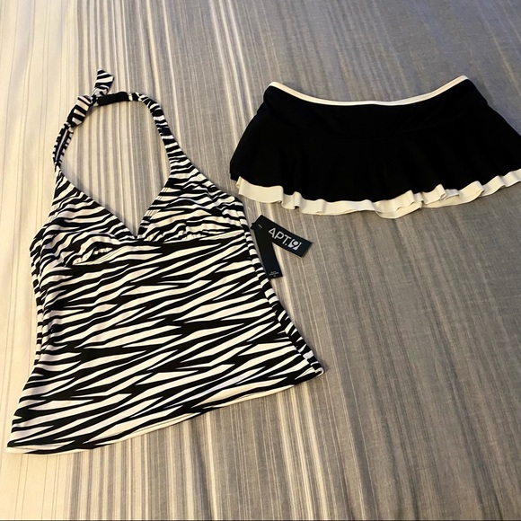 Apt. 9 | Swim | Nwt Zebra Print 2piece Apt 9 Bathing Suit | Poshmark